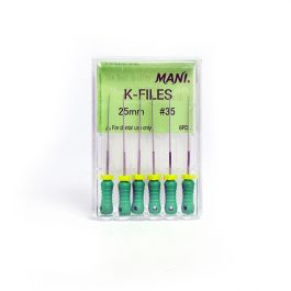 ENDO K FILES 25mm #35 GREEN, PACK OF 6