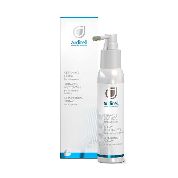 Audinell Hearing Aid Cleaning Spray, 100 ml Bottle