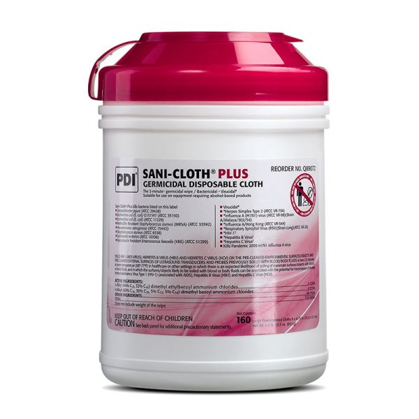 Sani Cloth Plus Germicidal Disposable Wipes